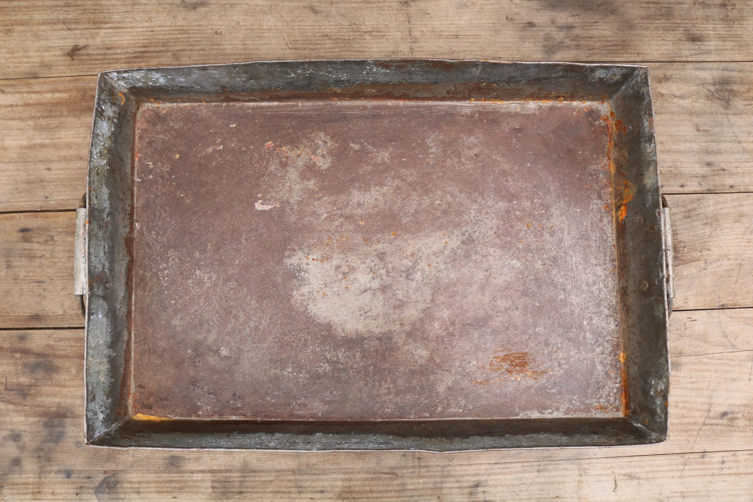 Reclaimed Large Metal Tray – Orchard Garden Antiques